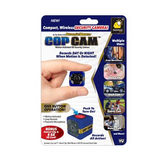 Cop Cam, Compact and Wireless Security Camera, As Seen on TV - Walmart.com