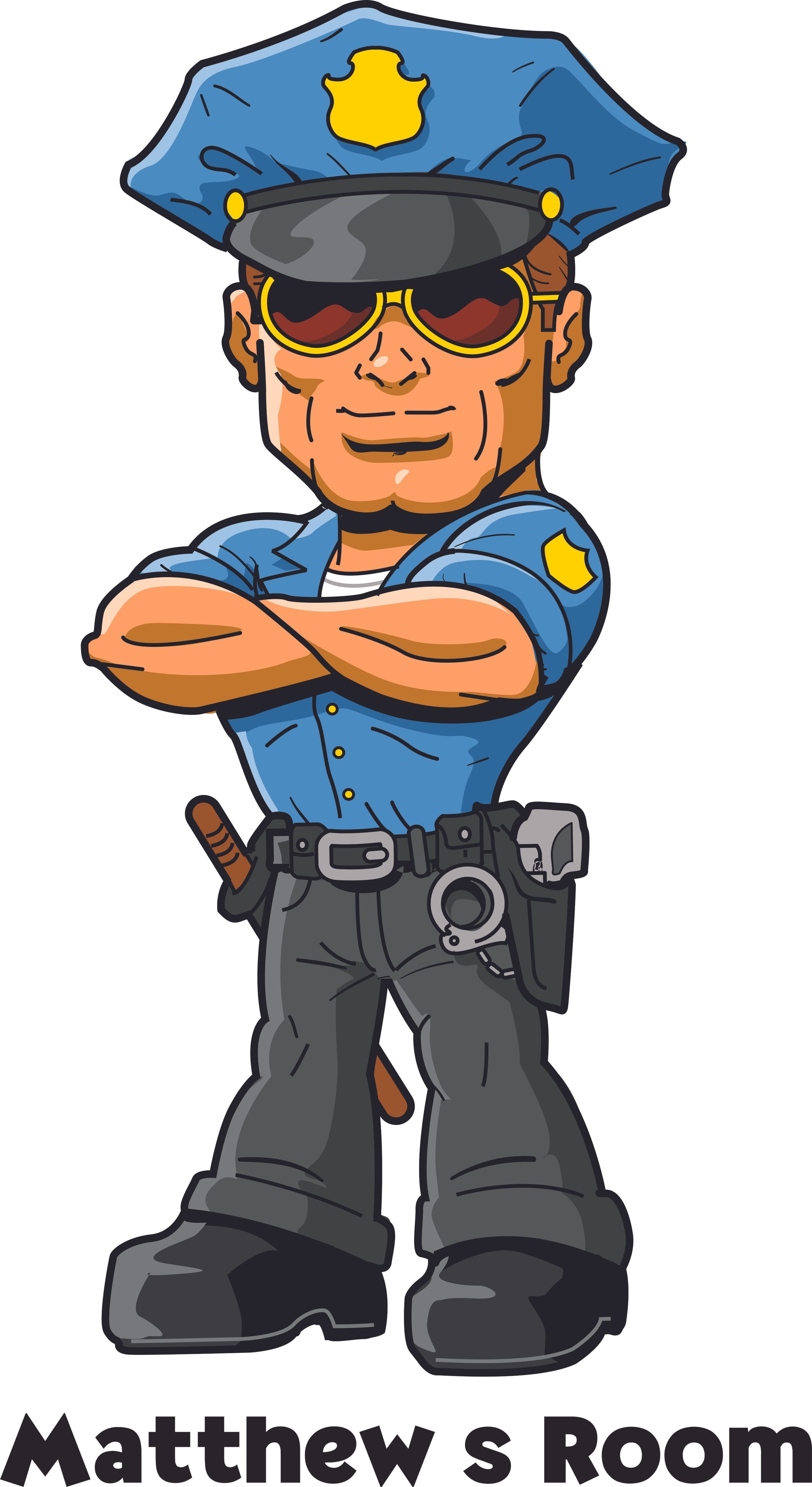 Cop Police Officer Uniform Cops Customized Wall Decal - Custom Vinyl ...