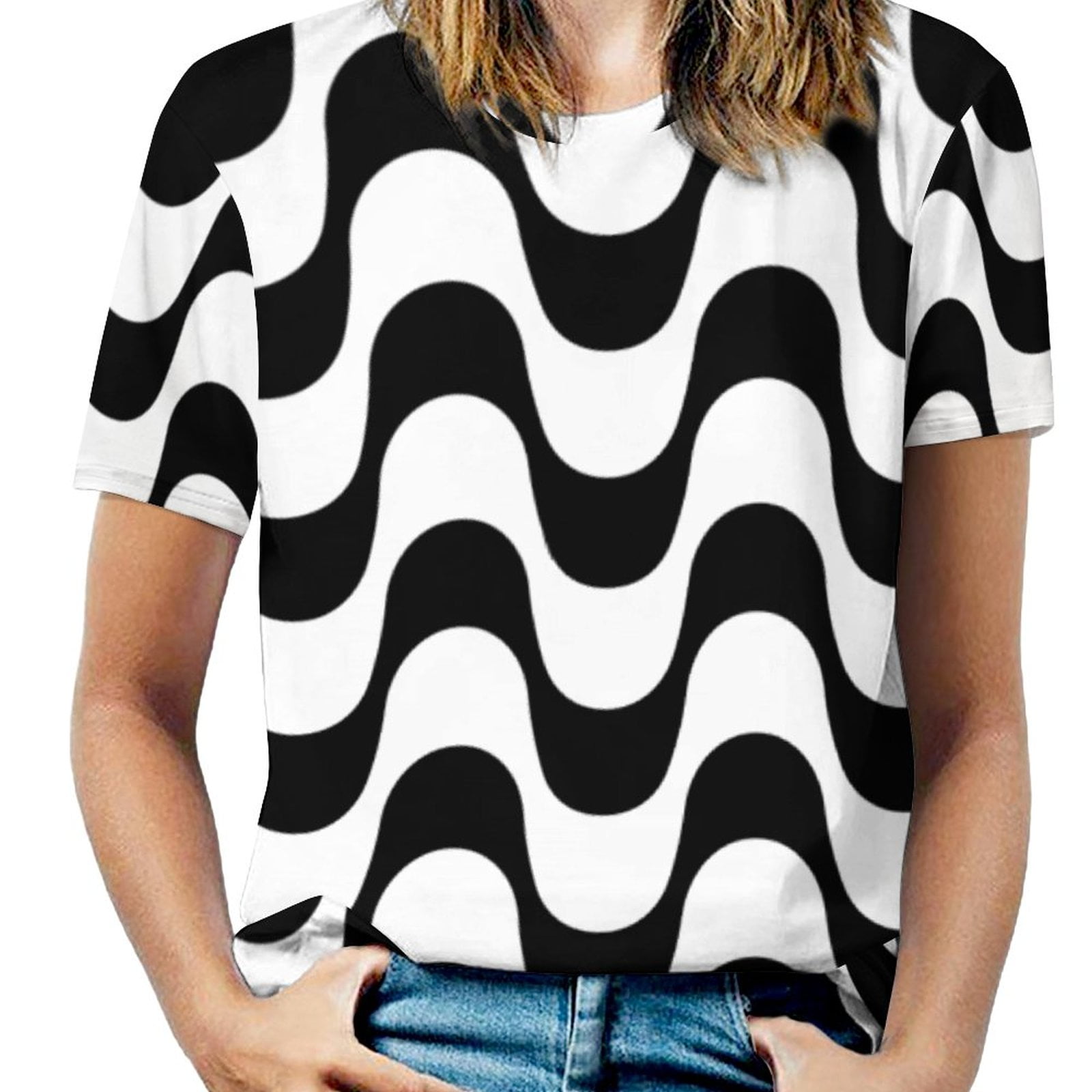 Copacabana Slit Sleeve Cold Shoulder Print Women T Shirt Casual Summer Tee Tshirt Loose Top ...