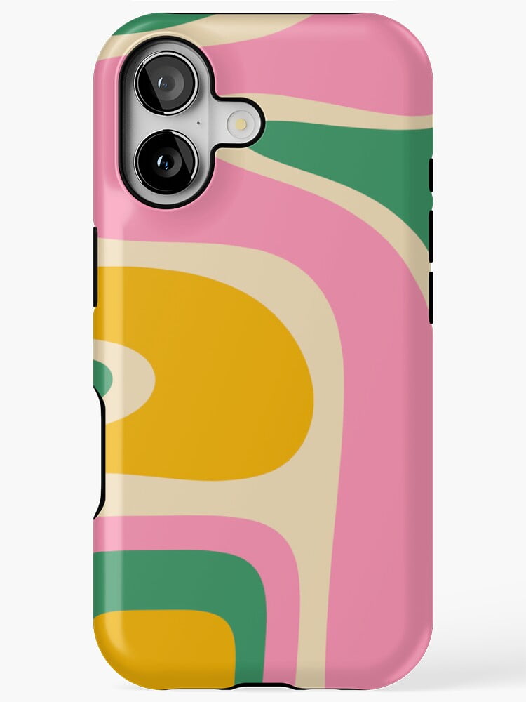 Copacetic Retro Colorful Abstract Pattern iPhone Case 11 12 13 14 15 16 17 Pro Max - Walmart.com