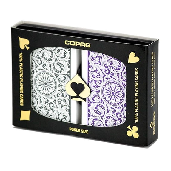 Copag 1546 100% Plastic Playing Cards - Standard Size (Poker) Jumbo ...