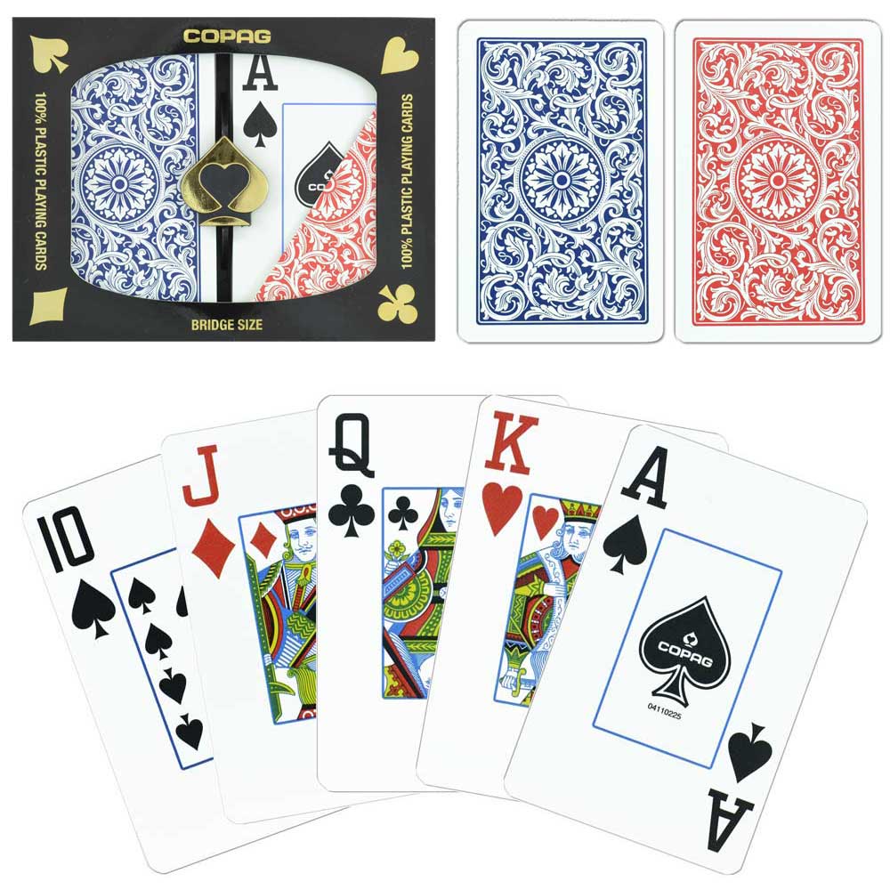 Kem Playing Cards 1007086 Kem Red and Blue Standard Size Playing Cards ...