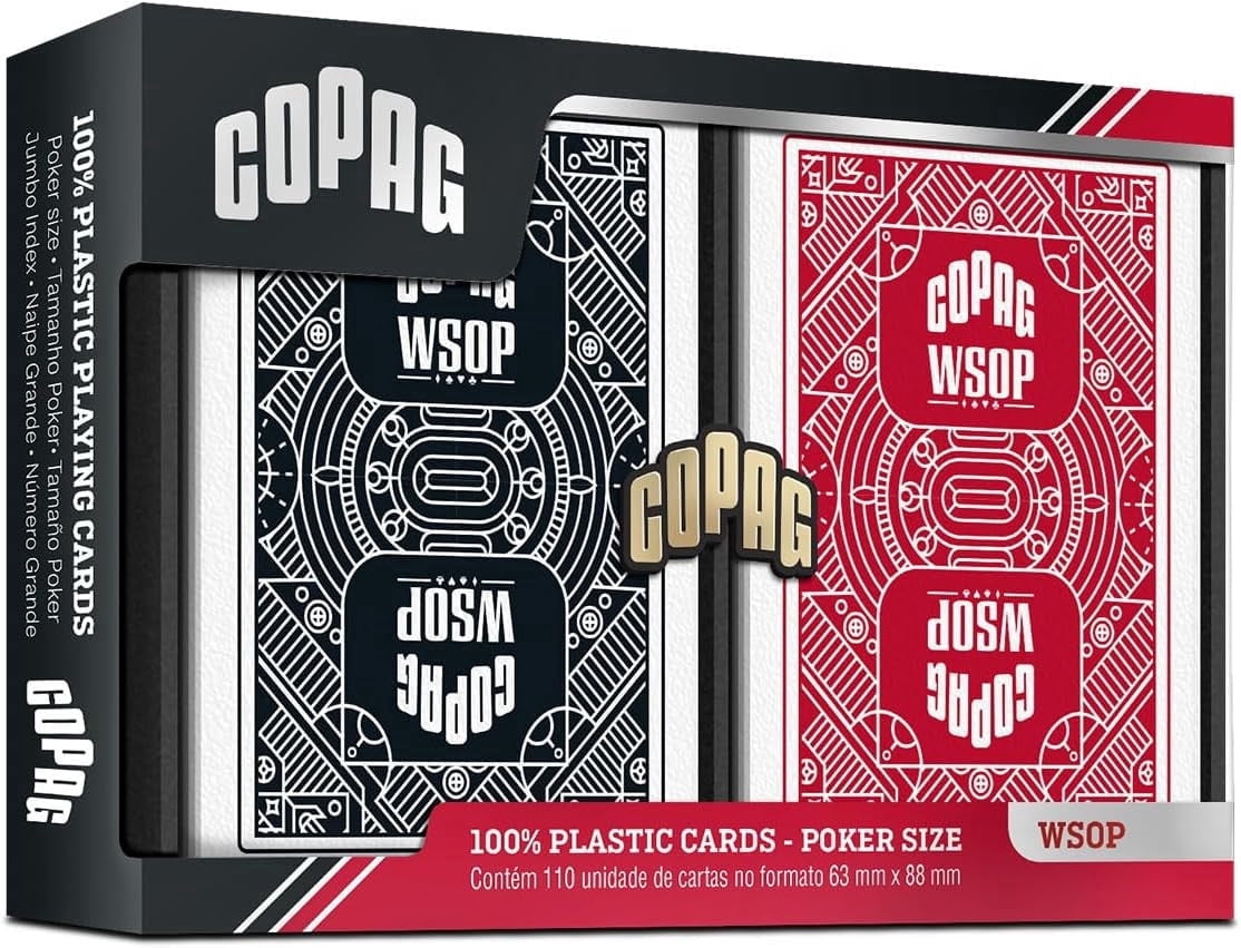 Copag WSOP 2024 Traditional Design 100% Plastic Playing Cards - Narrow ...