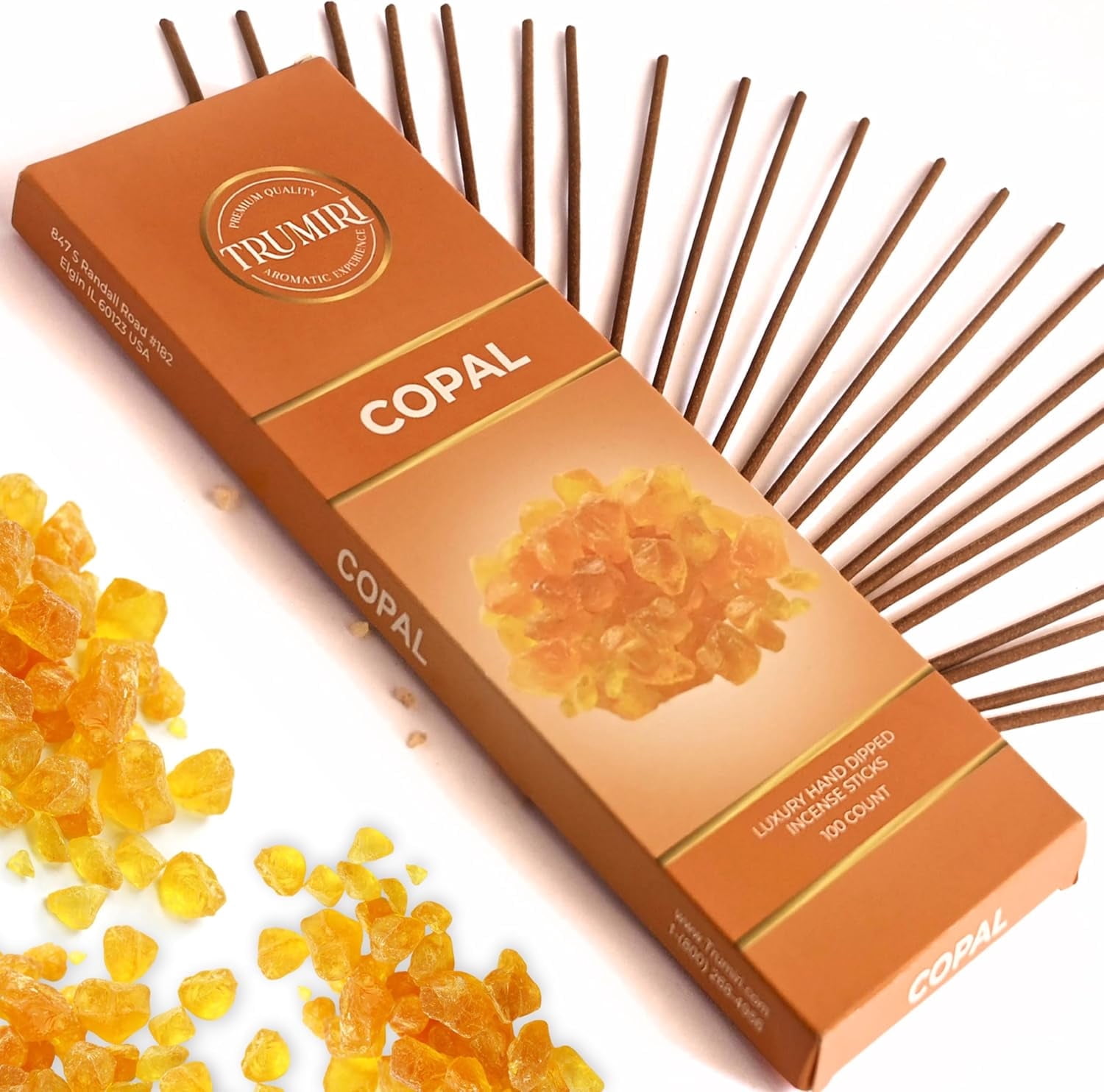 Copal Incense Sticks - Pack of 100 Insence-Sticks for Spiritual ...
