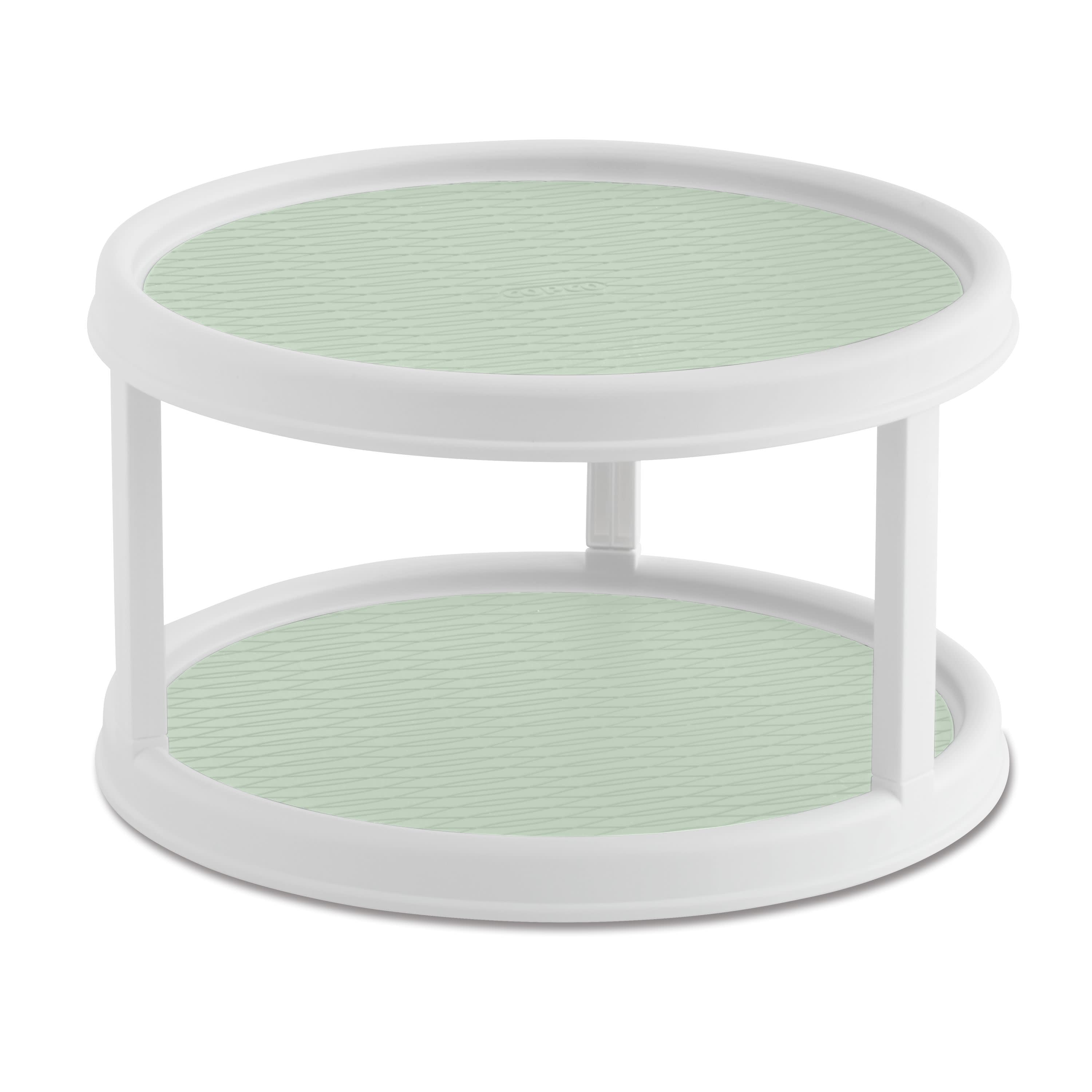 Copco 12-inch 2 Tier Non-Skid Turntable with Pistachio Liner - Walmart.com