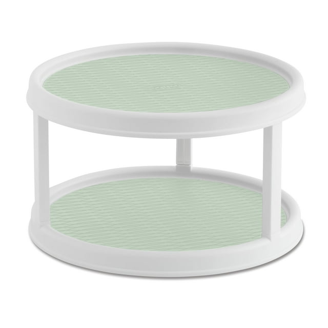 Copco 12-inch 2 Tier Non-Skid Turntable with Pistachio Liner - Walmart.com