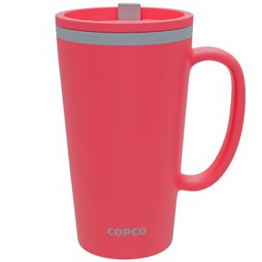 Copco Reusable 16 oz Insulated Travel Mug with Spill-Resistant Lid and ...