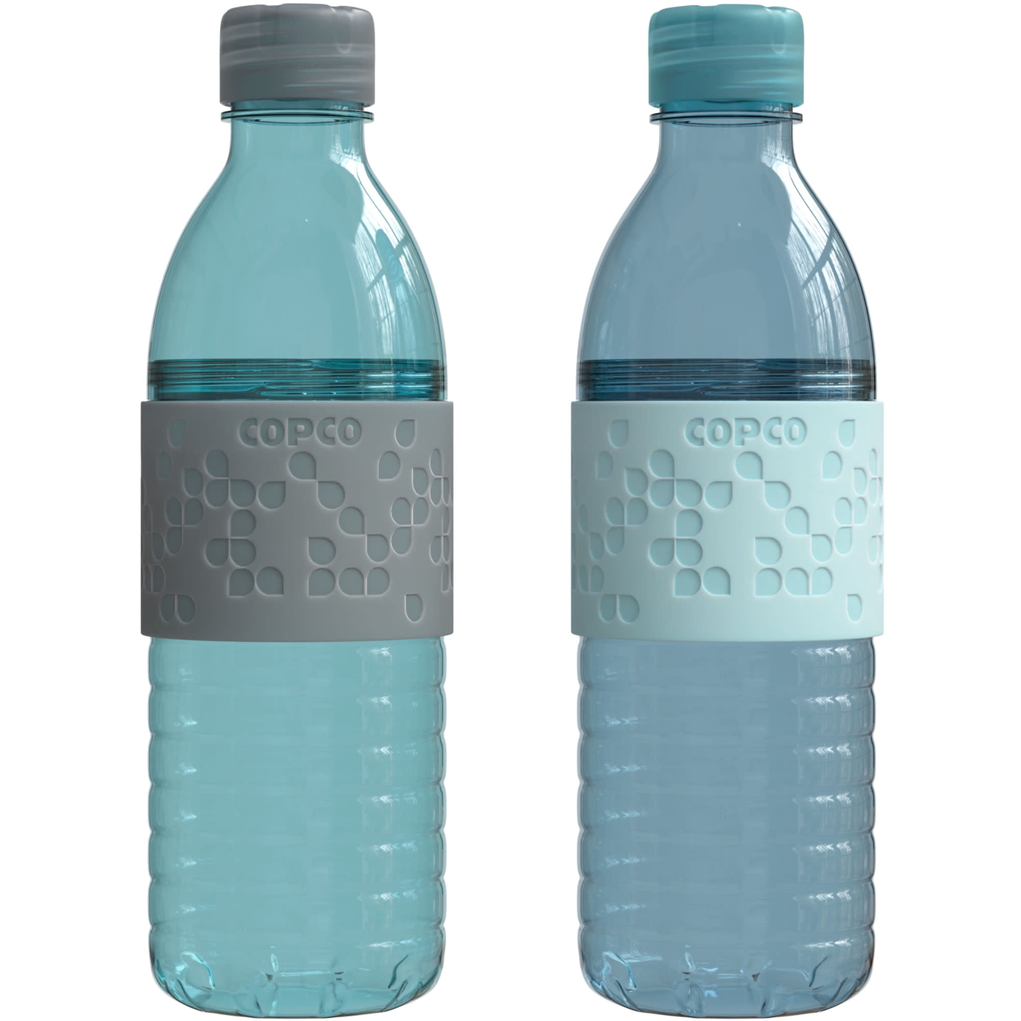 Copco Hydra 16.9 oz Water Bottle, Set of 2 - Light Blue & Gray, Blue ...