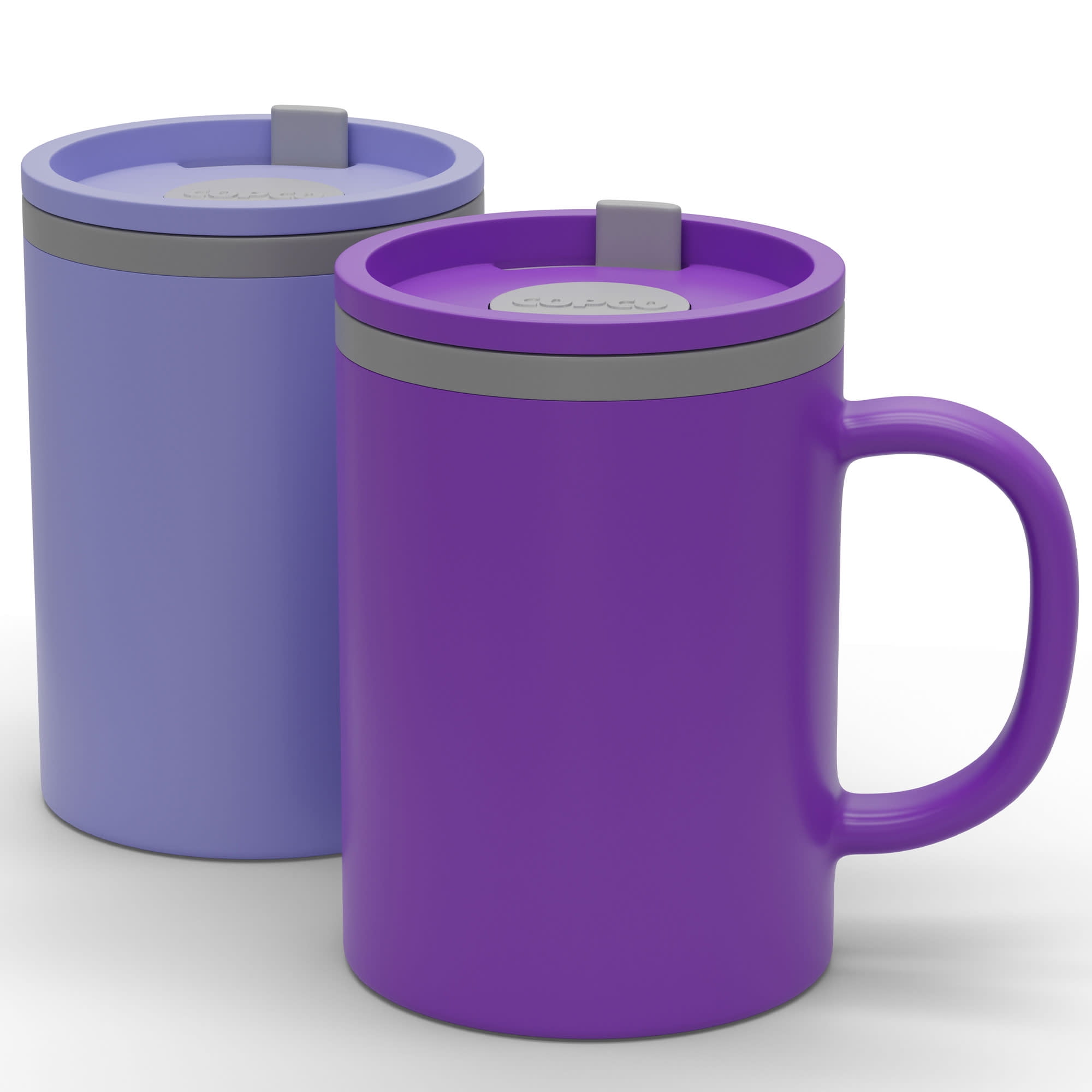 Copco Iconic 16oz Double Wall Insulated Desk Mug, Spill-Proof Lid ...