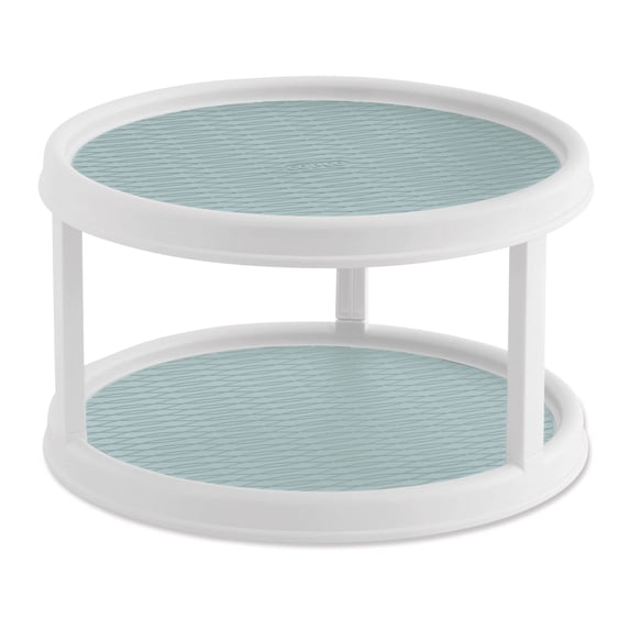Copco Non-Skid 2 Tier Pantry Cabinet Lazy Susan Turntable, 12-Inch ...