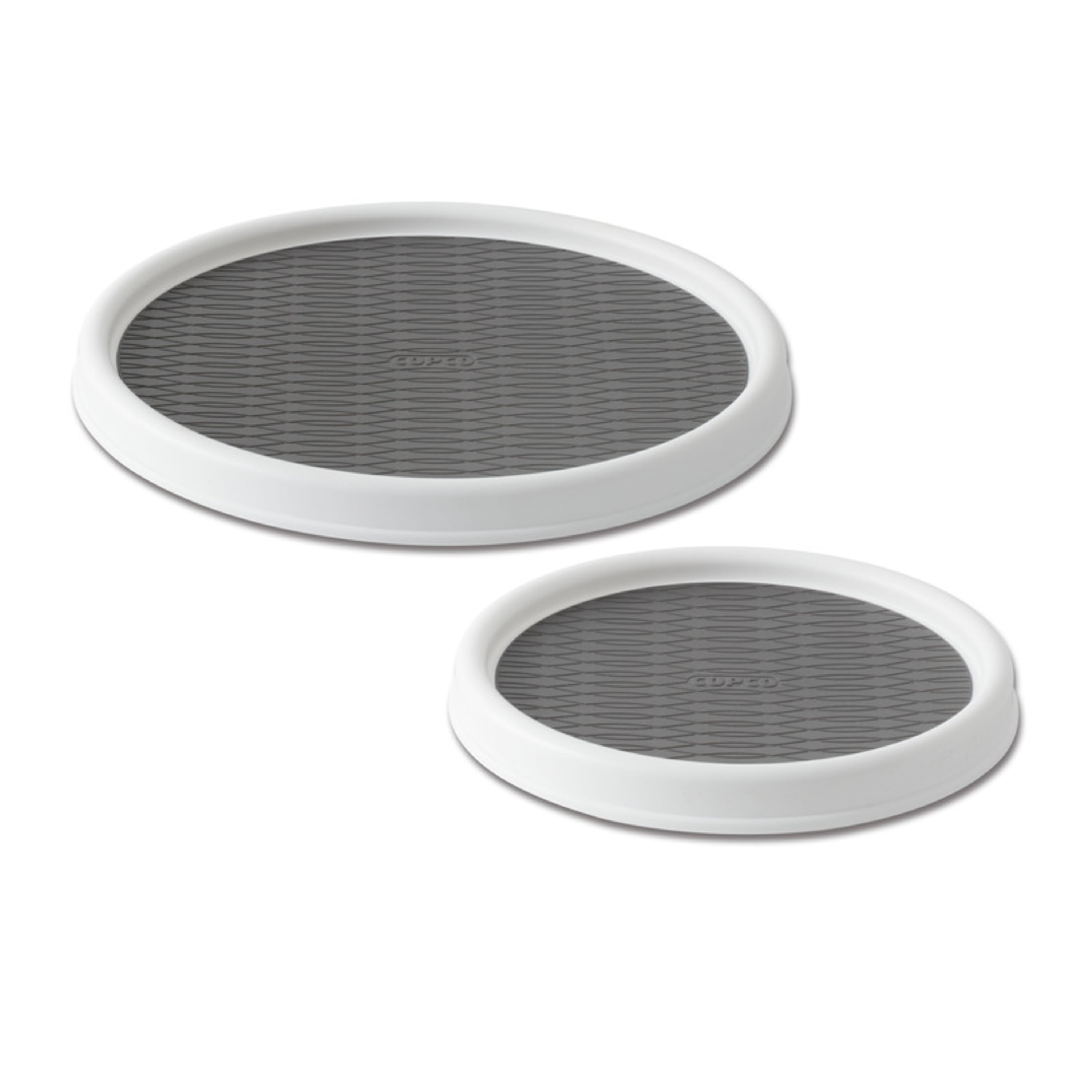 Copco Set of 2 Turntables with Non-Skid Mats for Kitchen Countertops ...