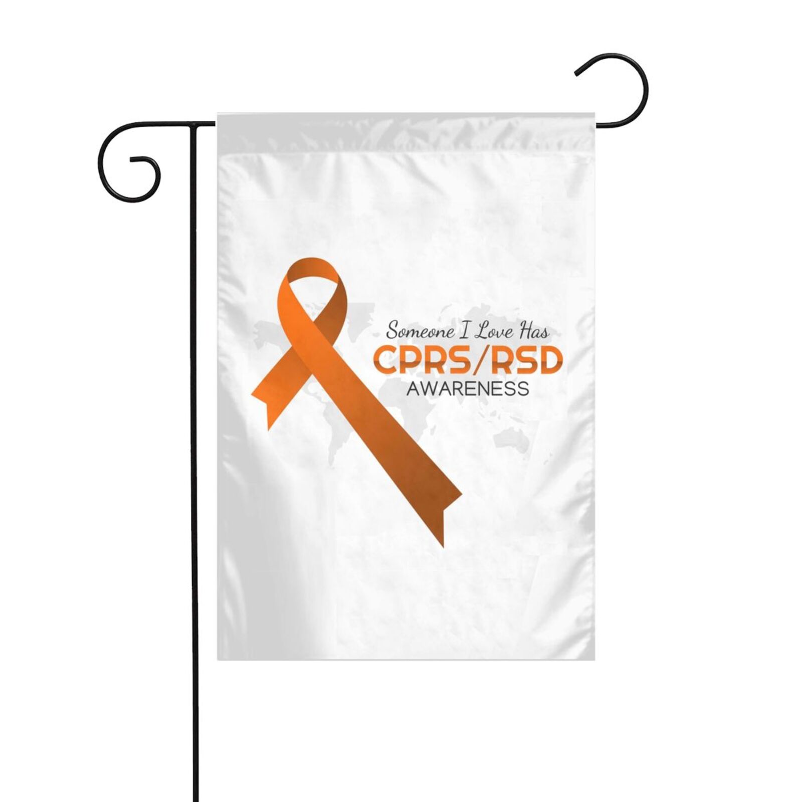 Copd Awareness Month Orange Ribbon Garden Flag Double Sided Yard Banner ...
