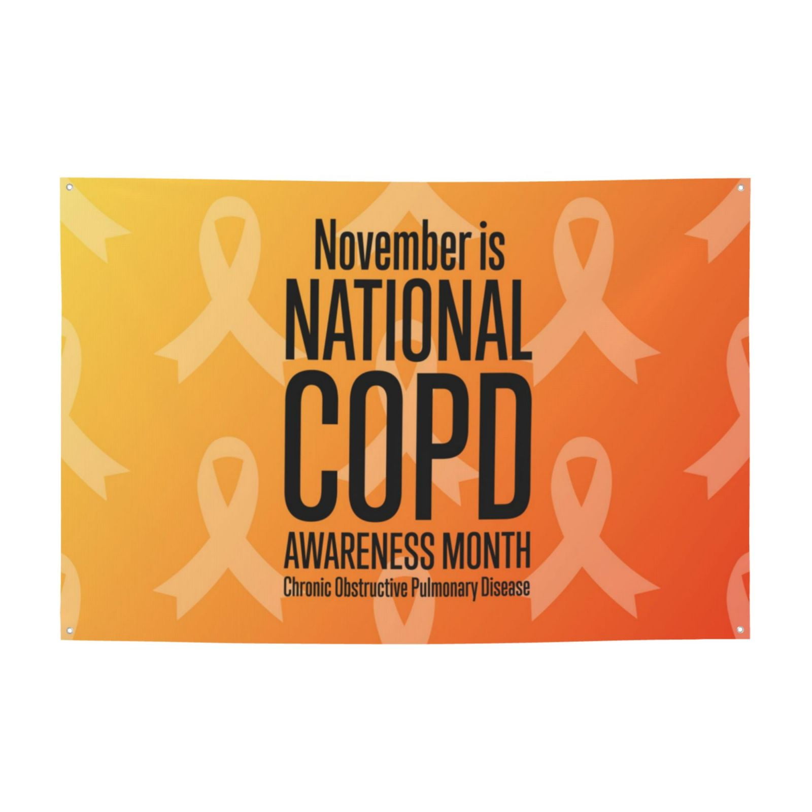 Copd Awareness Month Orange Ribbon Large Banner Party Decorations Sign ...