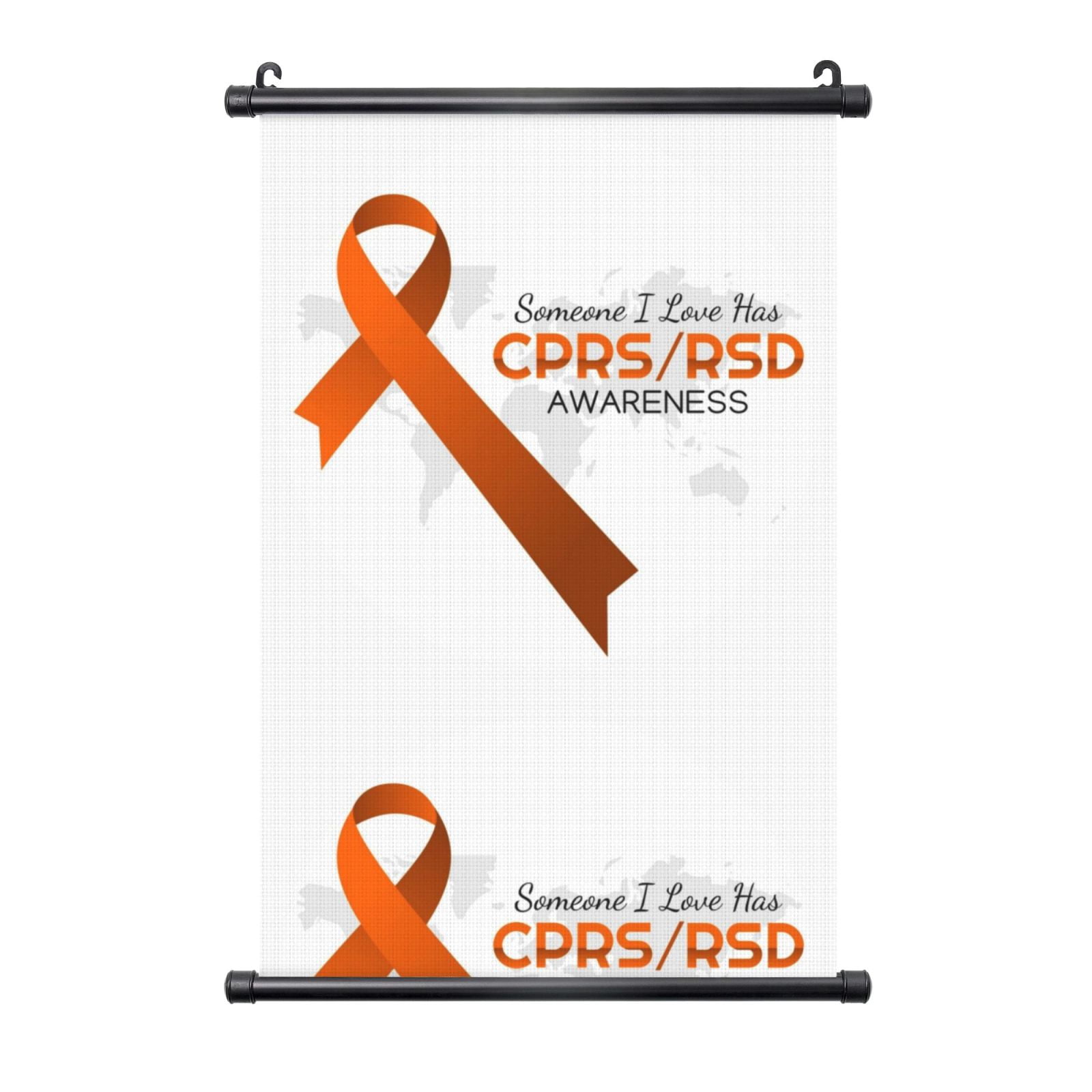 Copd Awareness Month Orange Ribbon Poster Wall Art Banner Backdrop ...