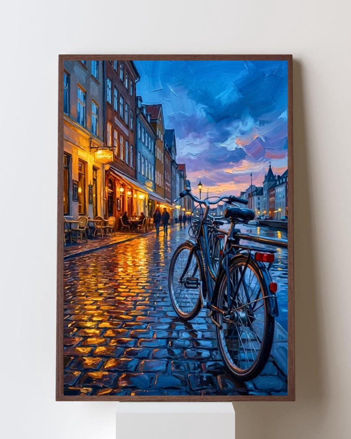 Copenhagen Canal Nyhavn Evening Scandinavian Travel Decor Denmark ...