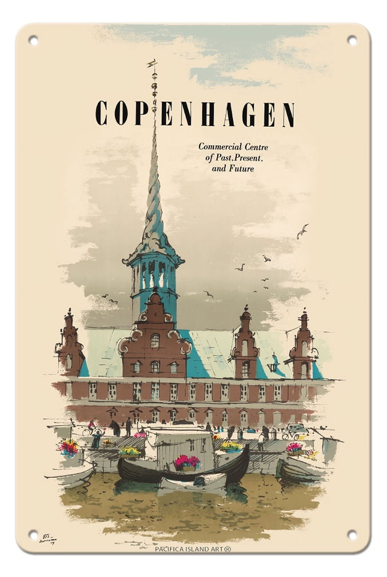 Copenhagen Denmark - Commercial Center of Past Present & Future - Old ...