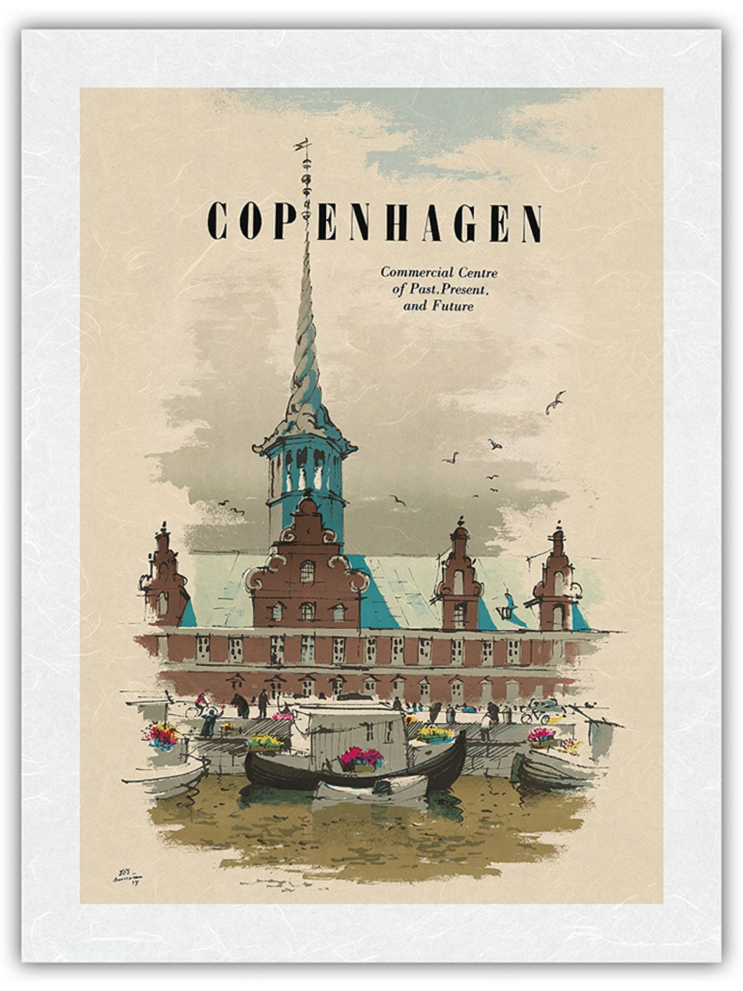 Copenhagen Denmark - Commercial Center of Past Present & Future - Old ...