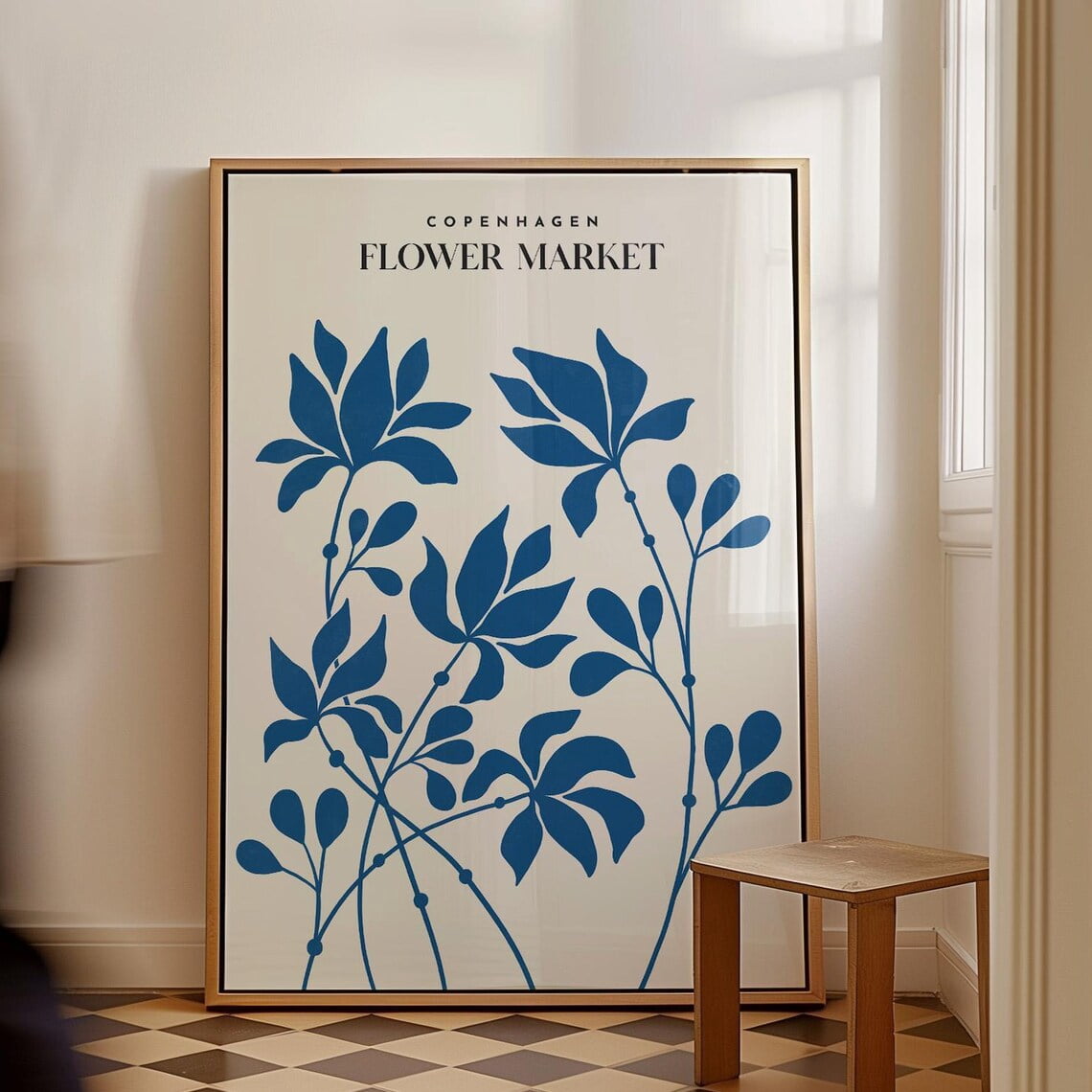 Copenhagen Flower Marketable Print, Mid Century Modern Printable Flower ...