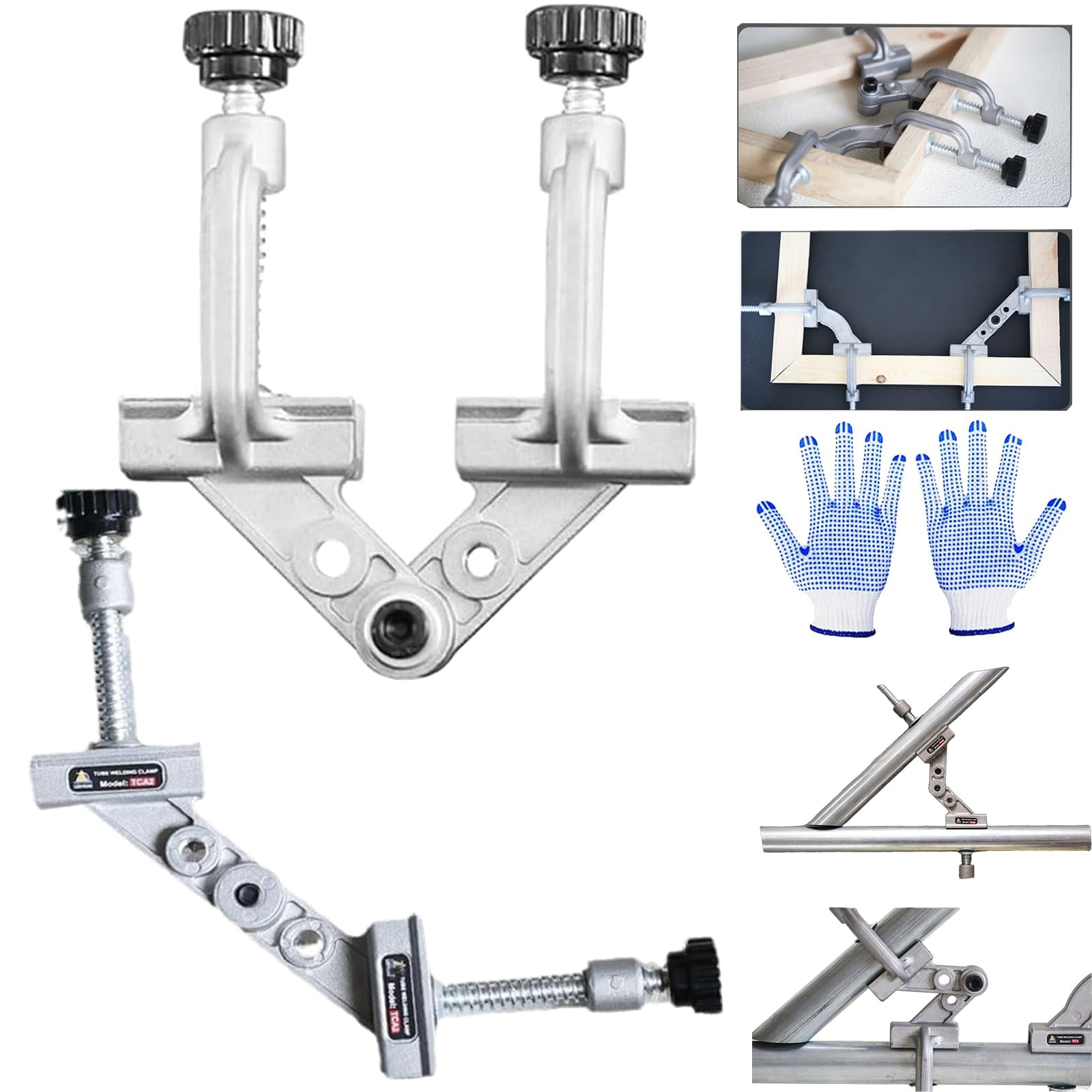 Copenrain Adjustable Tube Clamp for Welding and Woodworking, 10-180 ...