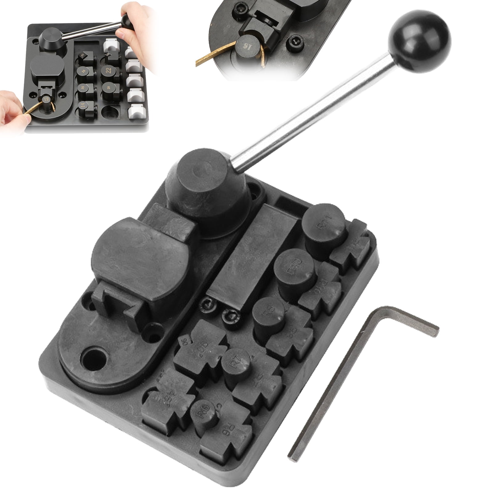 Copenrain Metal Wire Bending Jig Set with Adjustable Dies, Ring Bender ...