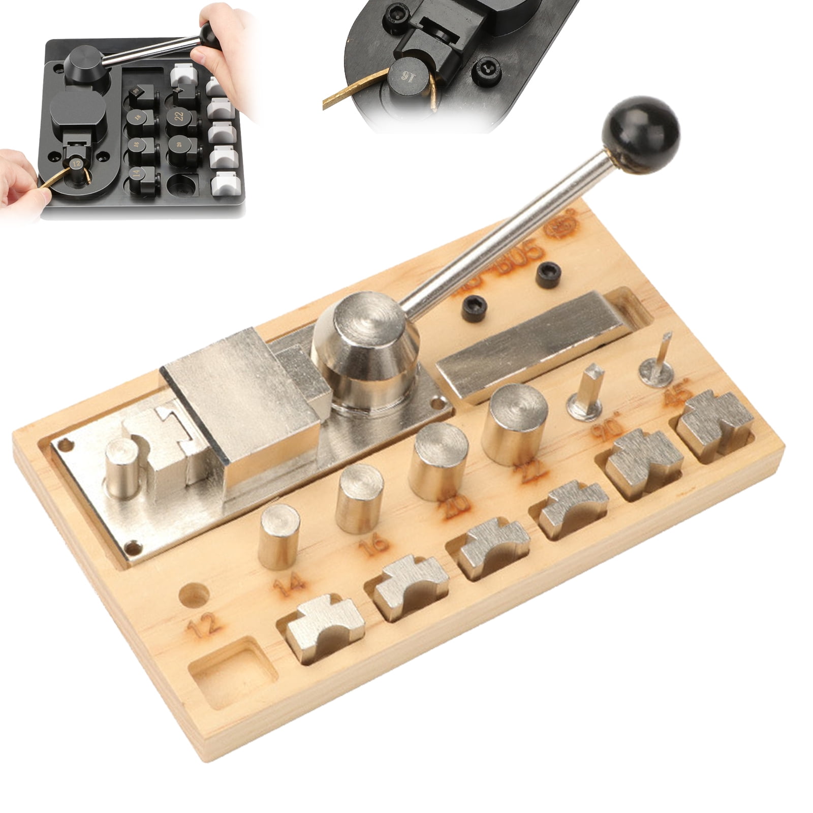 Copenrain Metal Wire Bending Jig Set with Adjustable Dies, Ring Bender ...