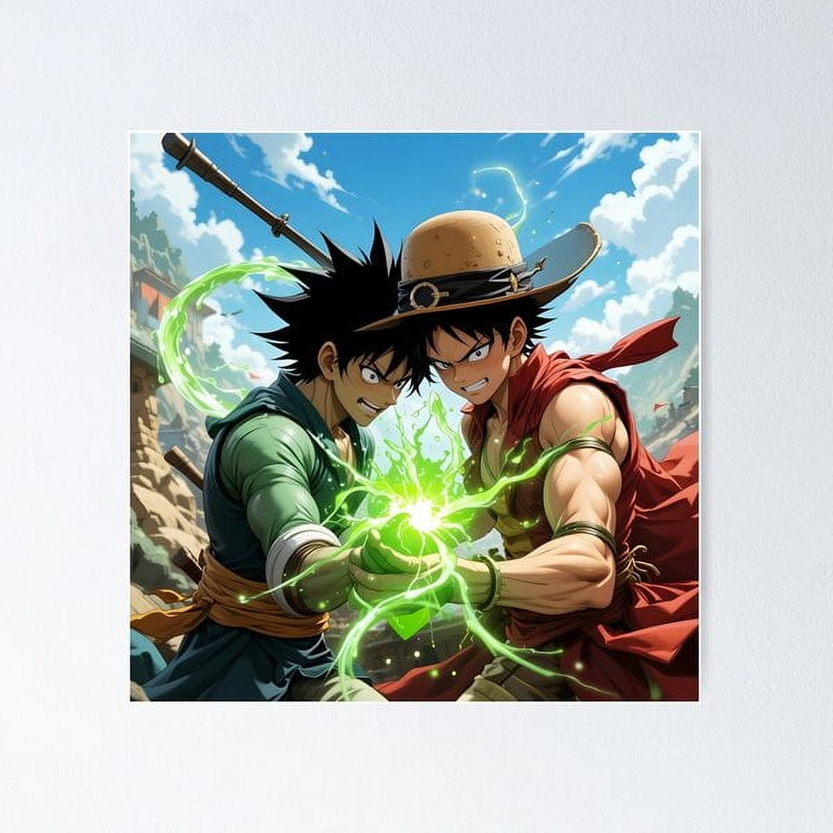 Copia De Lego Luffy, The Pirate King In Bricks,One Piece Poster Wall ...