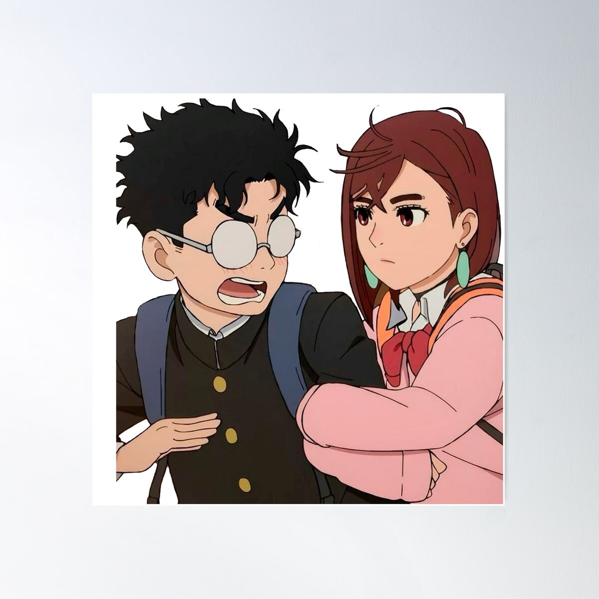 Copia De Okarun And Momo Poster Wall Art, Modern Wall Decor For Living ...