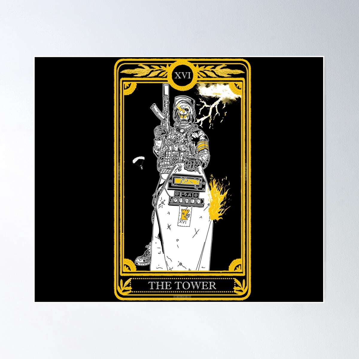 Copia De The Hanged Man - Tactical Tarot Poster Wall Art, Modern Wall ...