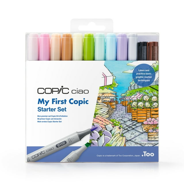 Copic COPIC Ciao Marker My First Copic Starter Set, 12-Piece Set ...