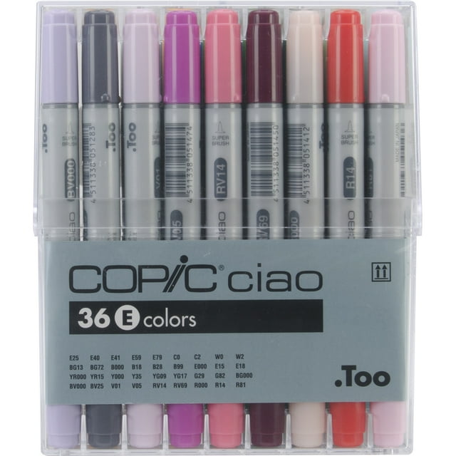 Copic Ciao Markers 36 Piece Set-Set E - Walmart.com