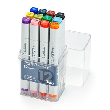 Copic Sketch Art Marker, Cool Gray Assorted, 12 Count - Walmart.com