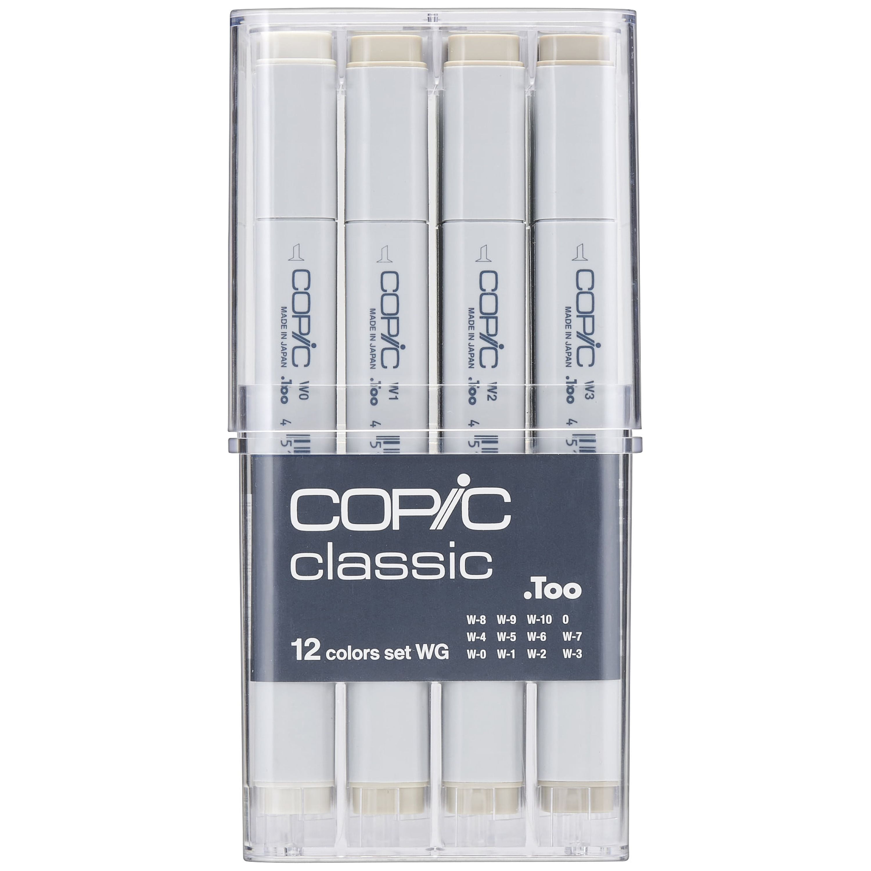 Copic Classic Marker Set, 12-Piece Warm Gray Set, V2 - Walmart.com
