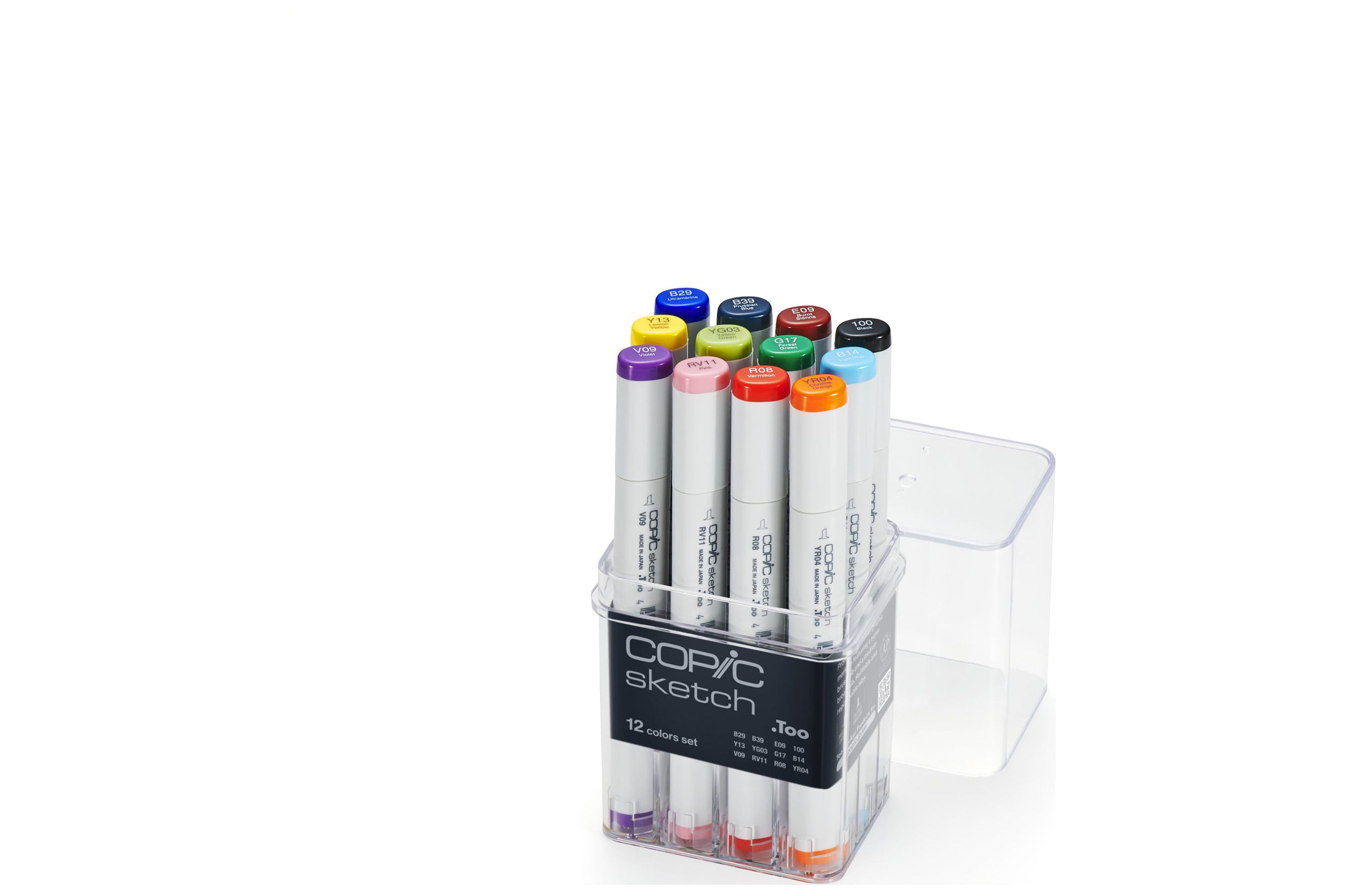 Copic Sketch Art Markers, Broad-Point, 12 Count Pack - Walmart.com