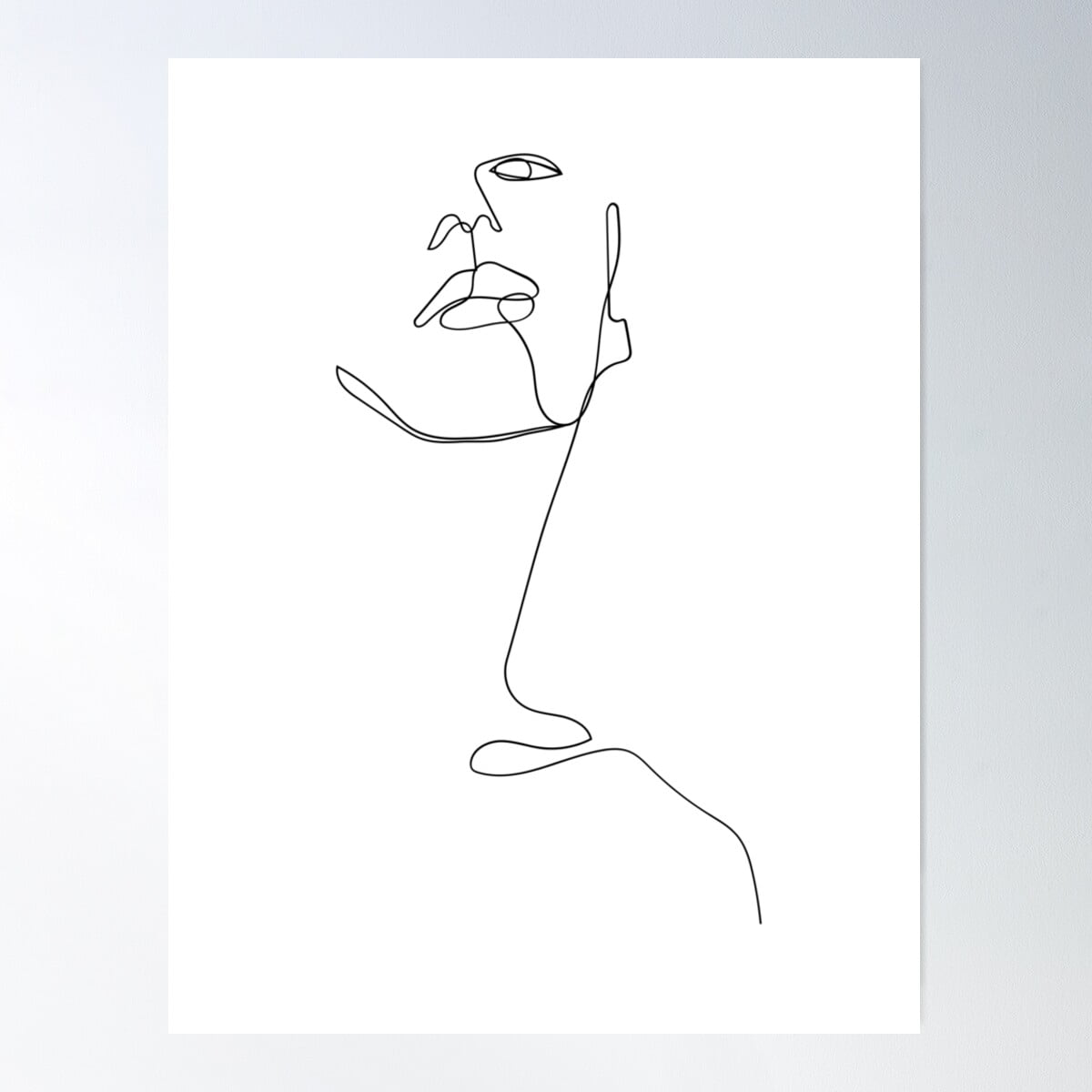 Copie De Copie De Copie De Copie De Copie De Line Art Portrait Poster ...