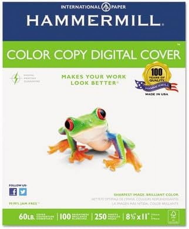 Copier Digital Cover Stock, 60 lbs., 8 1/2 x 11, Photo White, 250 ...