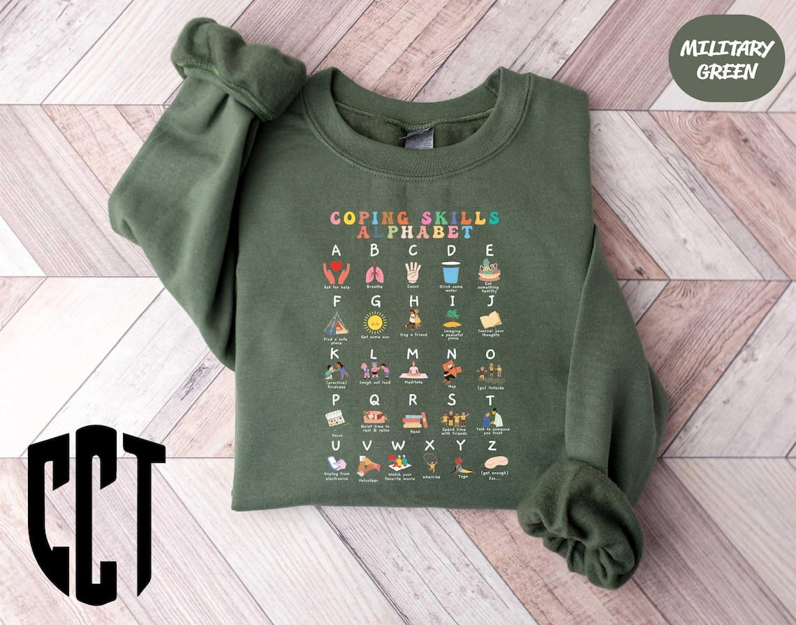 Coping Skills Alpabet Sweatshirt,Special Education Teacher Gift,Sped ...