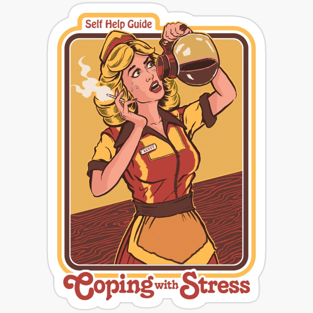 Coping With Stress Sticker Phone Decal Water Bottle Stickers Car Decals ...