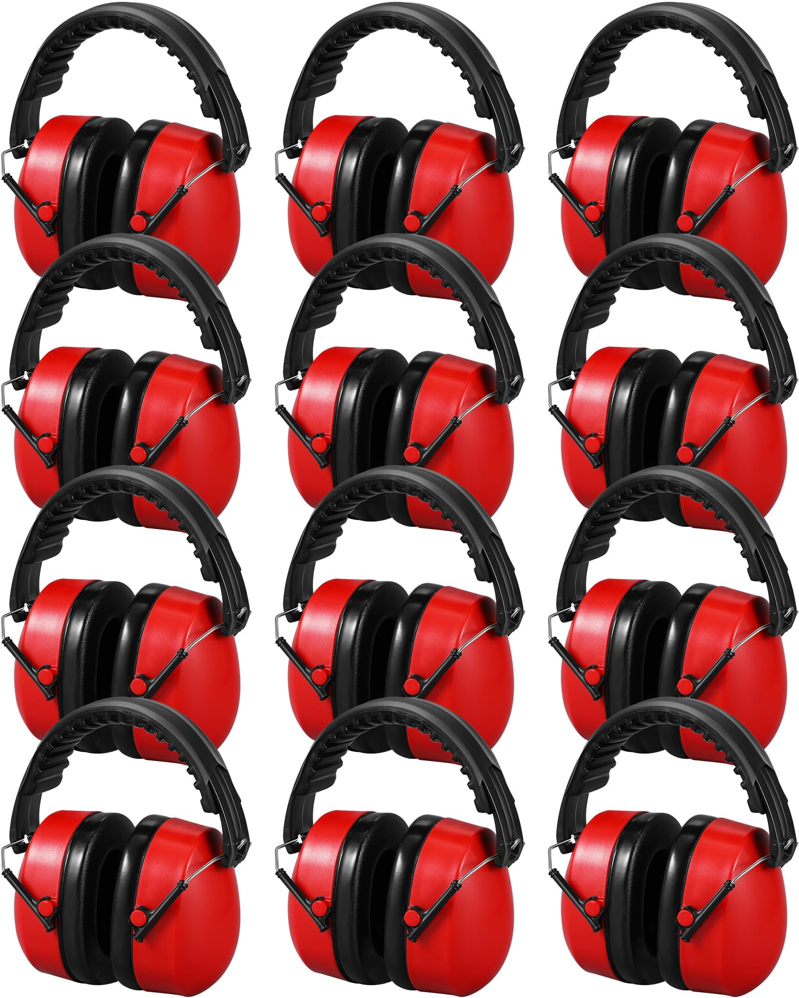 Copkim 12 Pcs Hearing Protection Ear Muffs NRR 28dB Noise Reduction ...