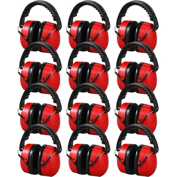 Copkim 12 Pcs Hearing Protection Ear Muffs NRR 28dB Noise Reduction ...