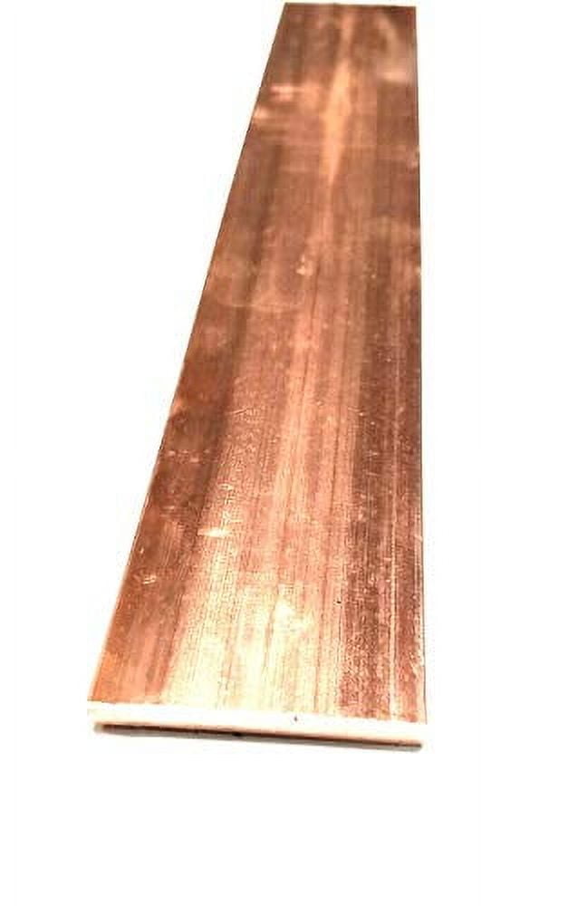 Copper 110 Flat Bar 1/8" x 1 1/2" x 36"-Long ->.125" x 1 1/2" Bus Bar ...