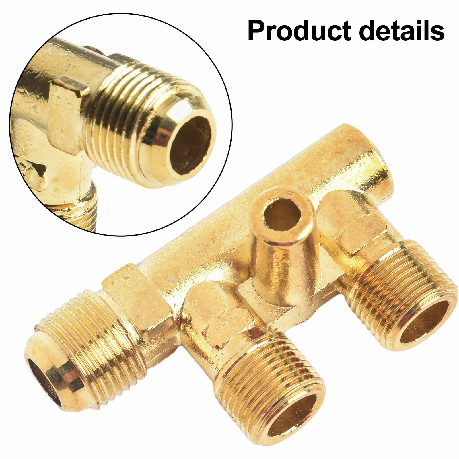 Copper Air Compressor Elbow 90 Degree Relief Threaded Pipe Air Pump ...