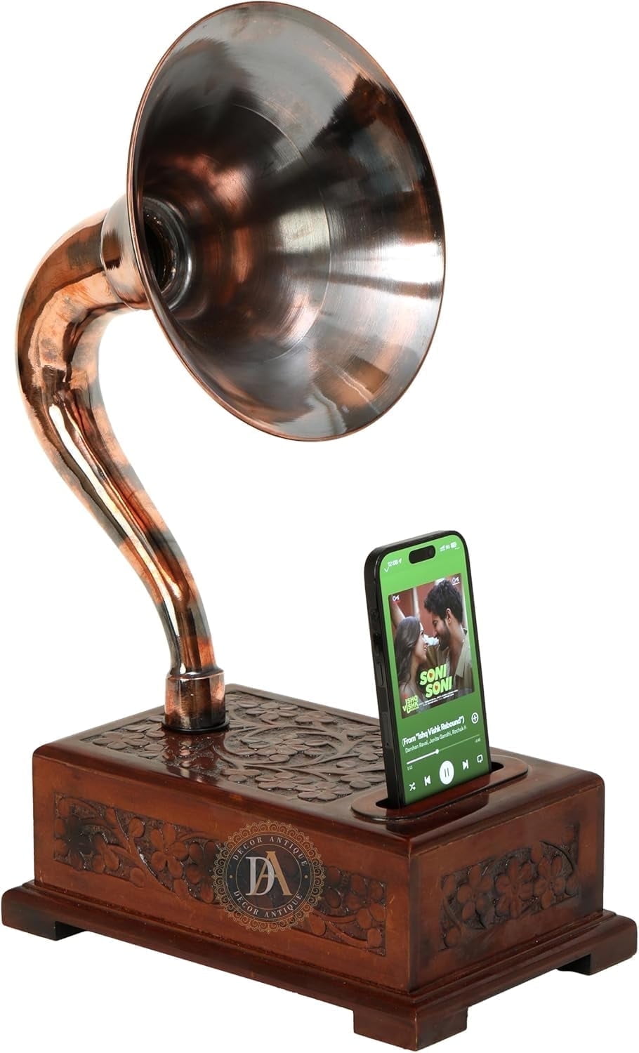 Decor Antique Copper Antique Gramohopne Vintage Table Decor Non ...