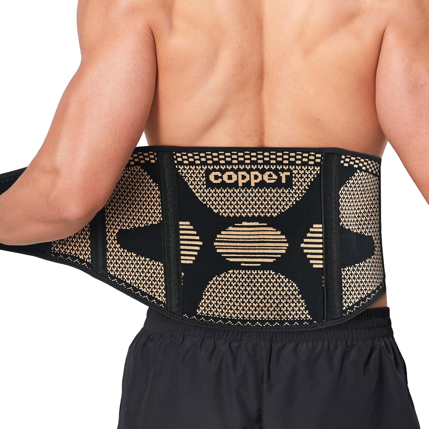 Copper Back Brs for Lower Back Pain, Breathable Lumbar Support Belt for ...