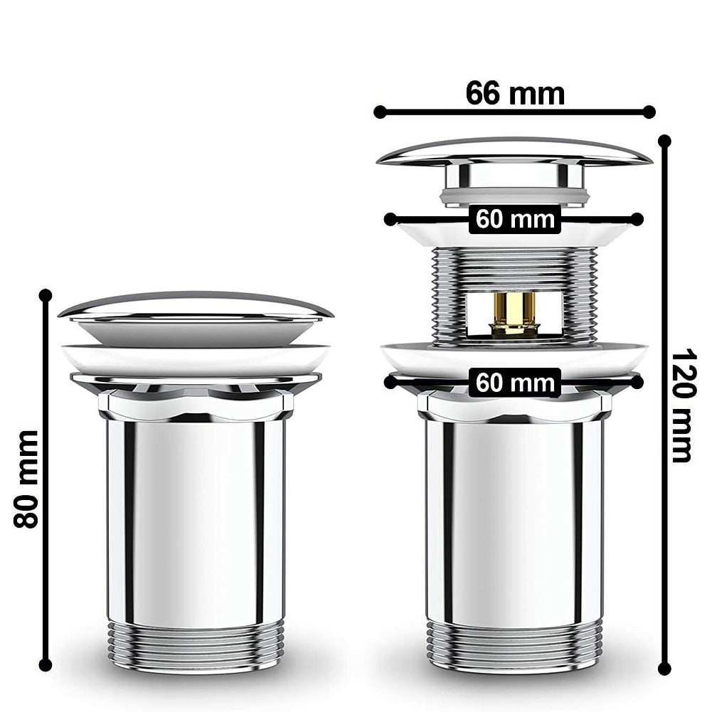 Copper Basin Drain Button: Easy Push-Open Design for Effortless Water ...