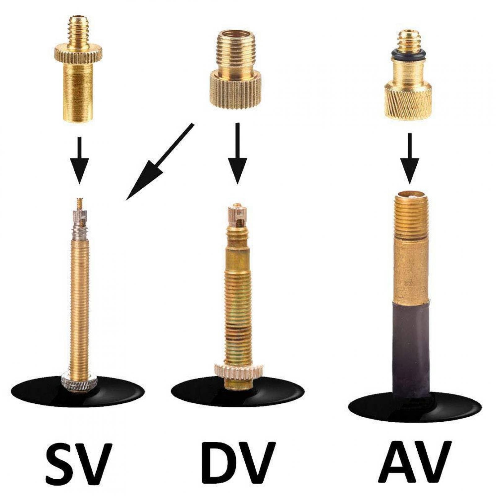 Copper Bike Valve Adapters For Mountain Road Bikes, Fits , Schrader ...