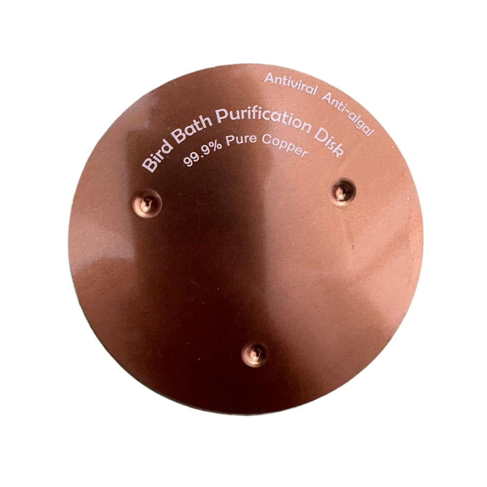 Copper Bird Bath Disk– Cleaner for Outdoor Bird Baths, 5 Styles with ...