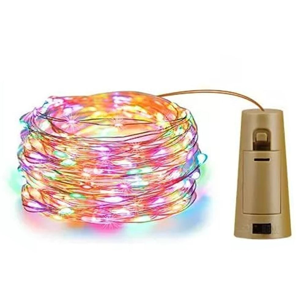 Copper-Bottle String Lights Light 20-LED Warm Cool Wine Fairy Shaped ...