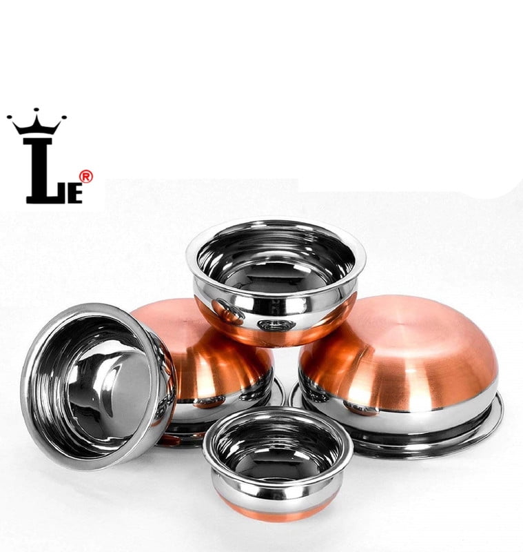 Copper Bottom Handi Pot 5 Piece Set/Steel Handi Set 5 Piece Set ...