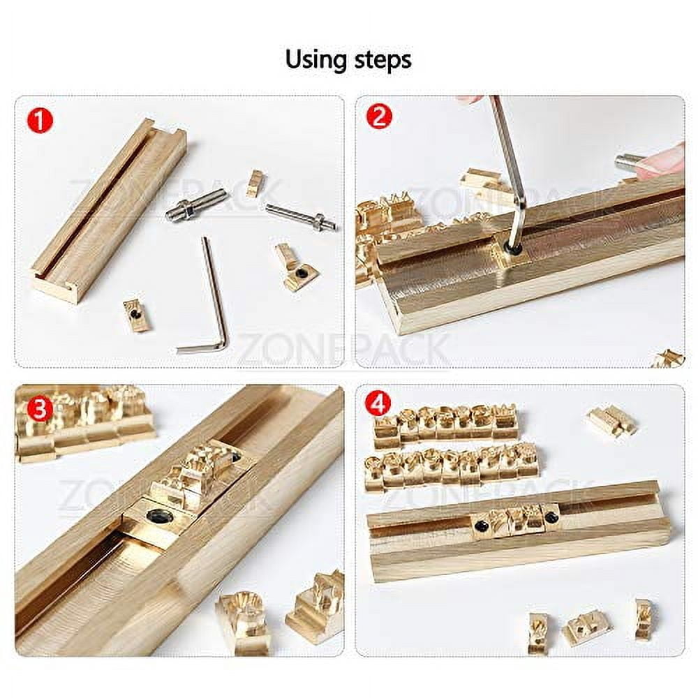 Copper Brass Stamping Flexible Alphabet Number Symbol Character Stamp ...