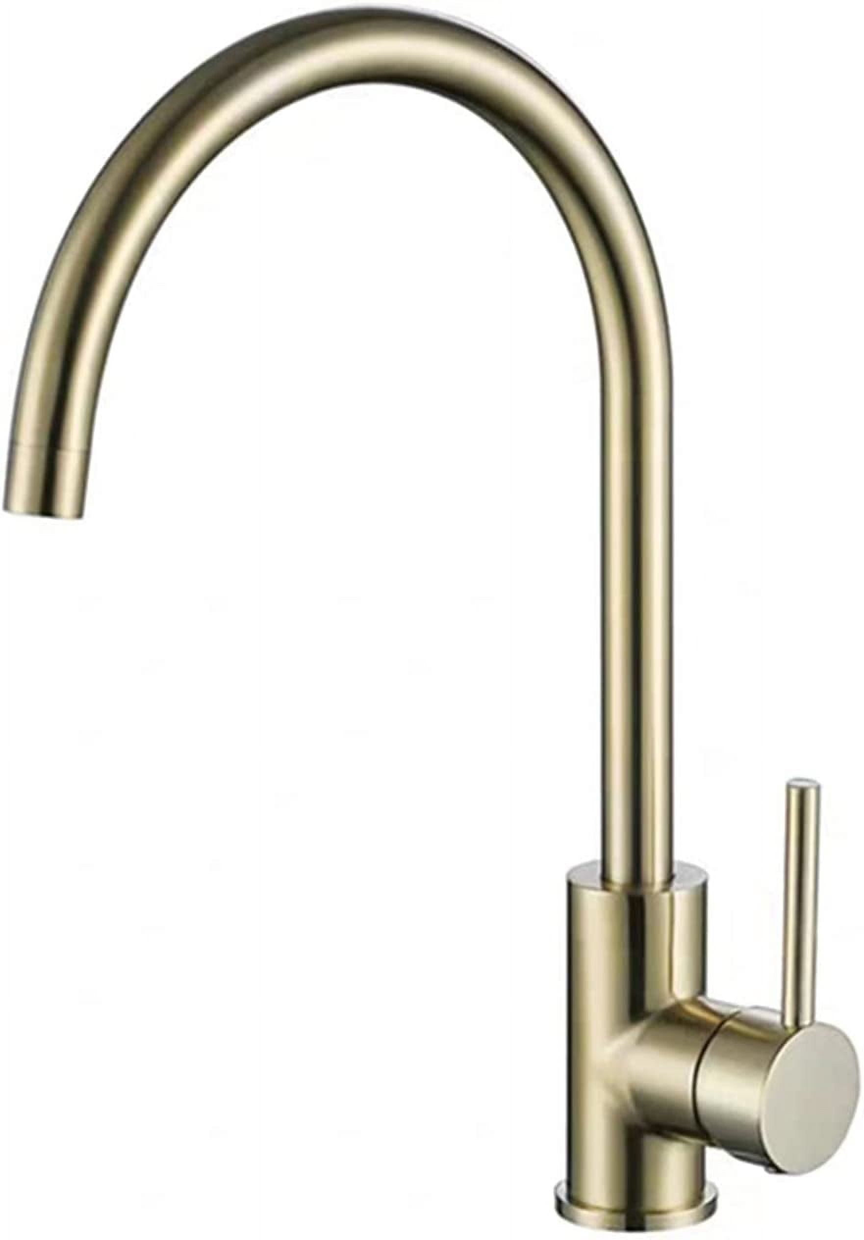Copper Brushed Gold Kitchen Anti-Fingerprint Hot and Cold Mixer Tap ...